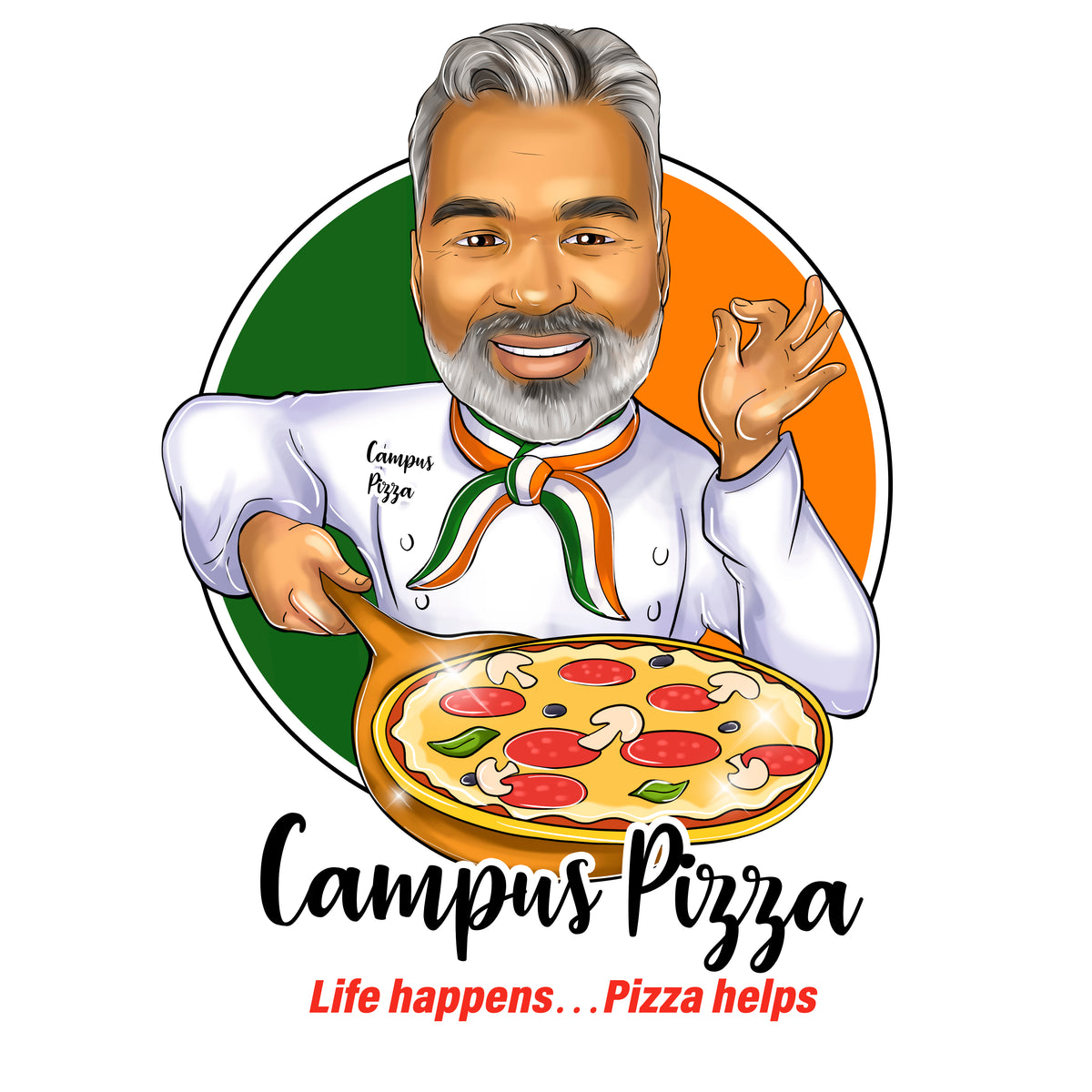 A Slice of Artistry: The Magic of Portrait Logos for Pizza Chefs ...