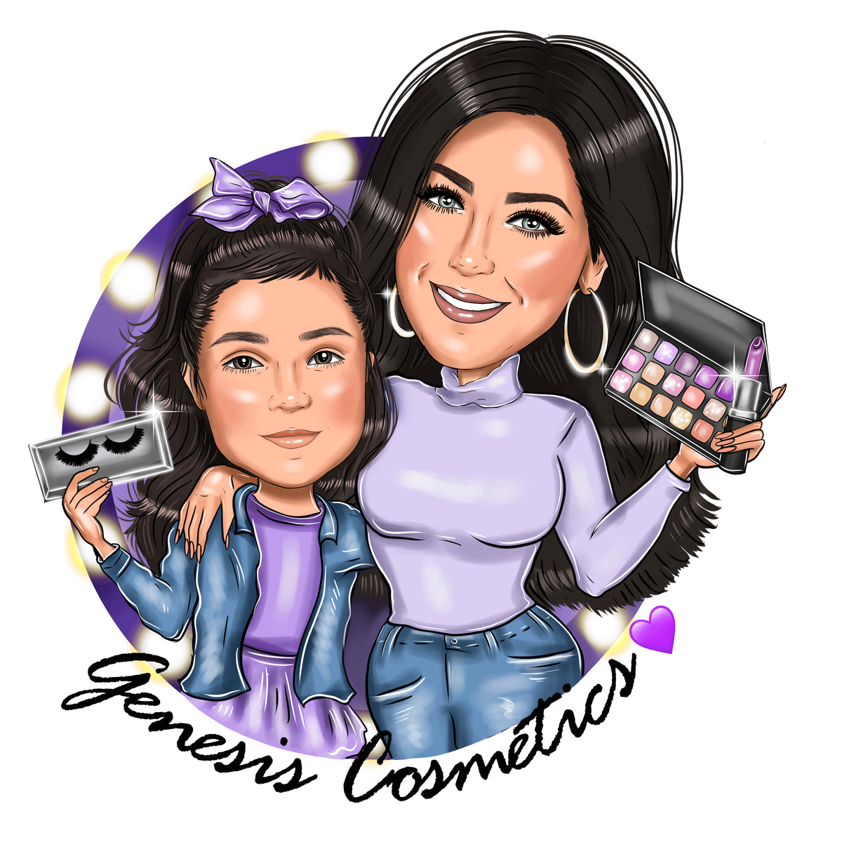 Group cartoon logo – portraitlogo.com