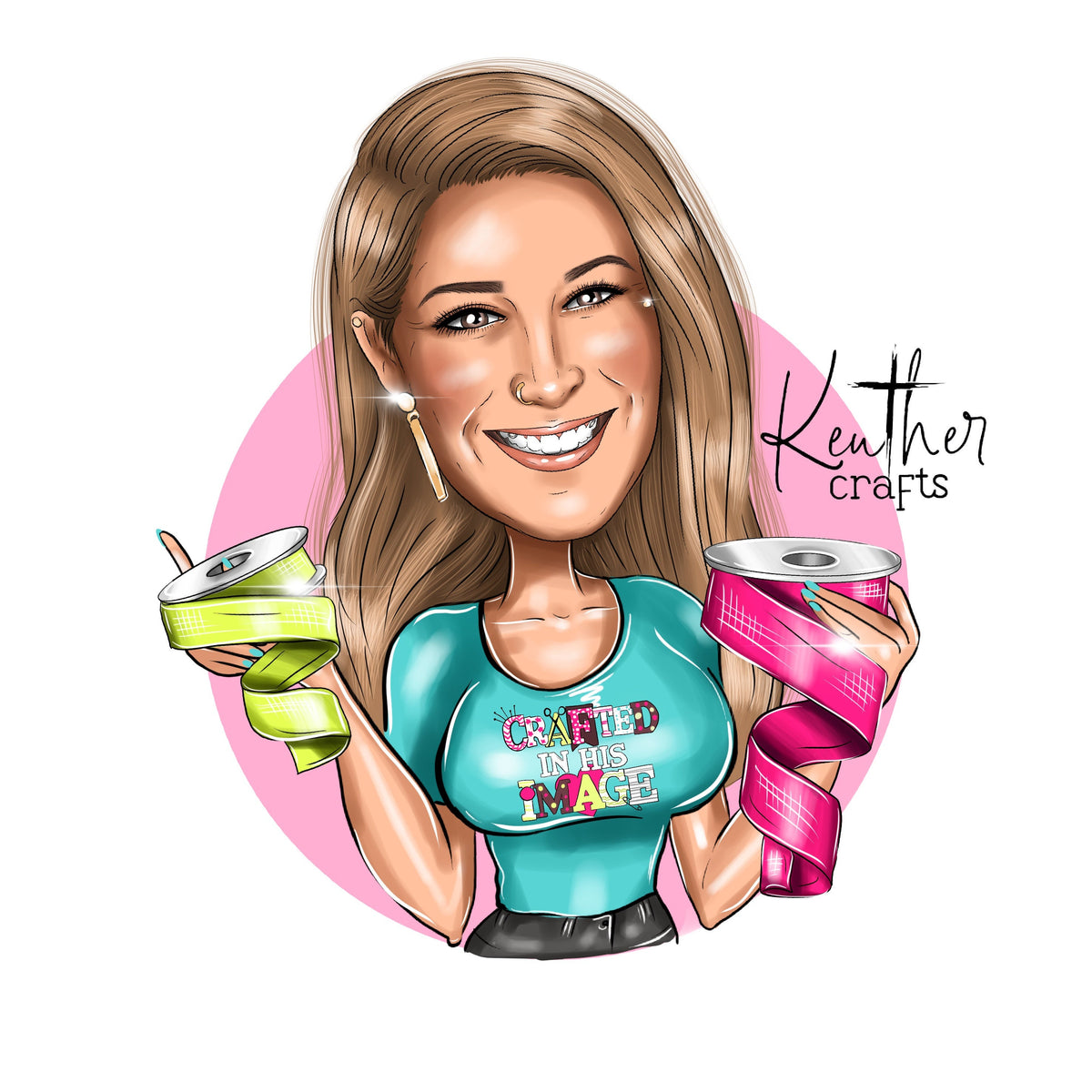 Custom cartoon portrait logo for your business – portraitlogo.com