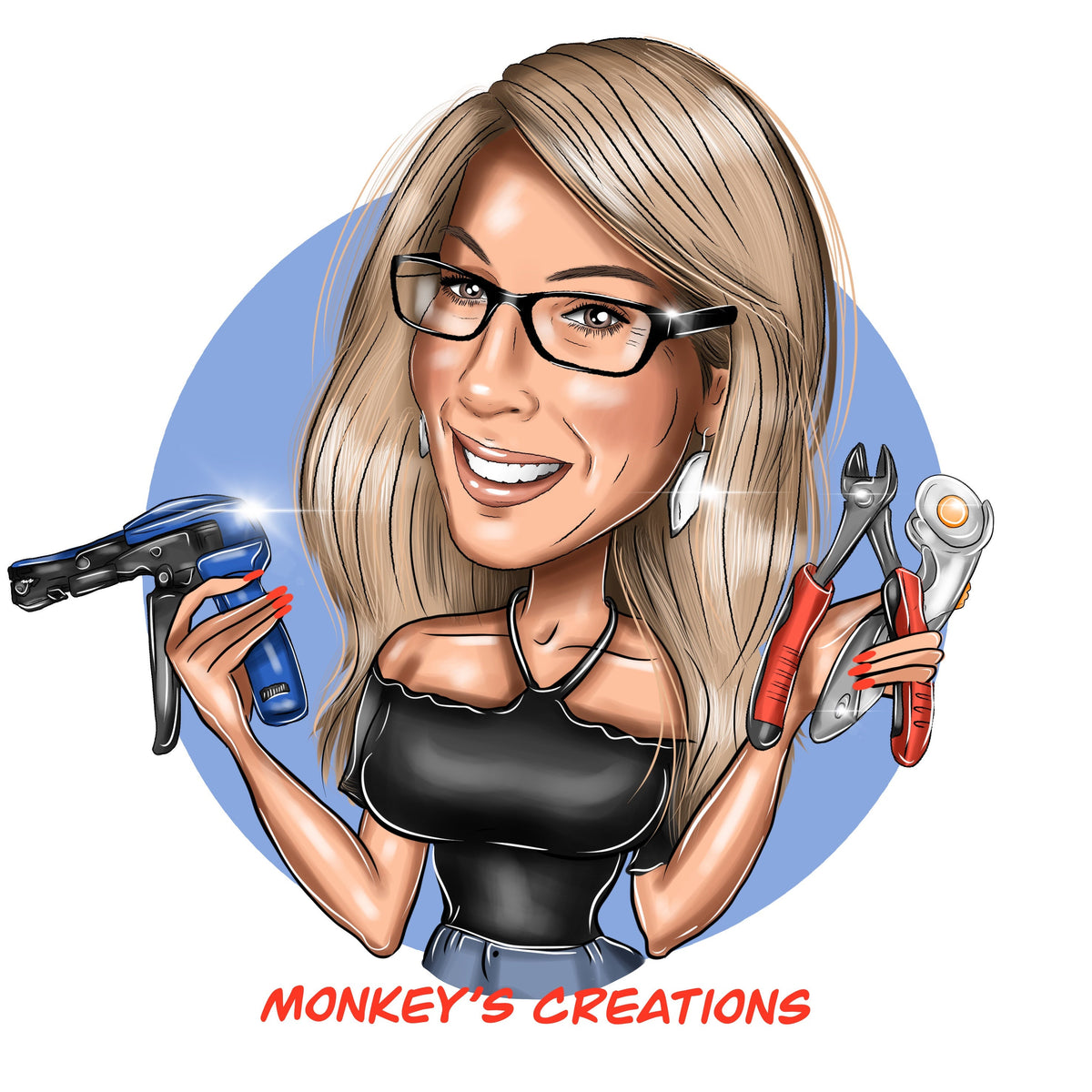 Custom cartoon portrait logo for your business – portraitlogo.com
