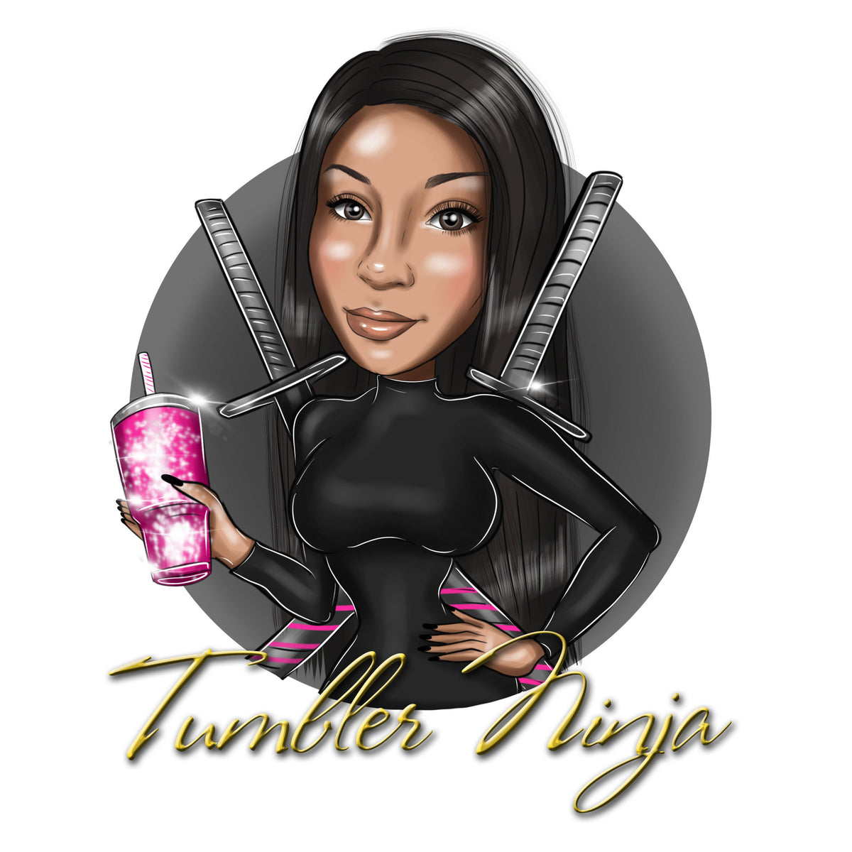 Tumbler Designer Logo – portraitlogo.com